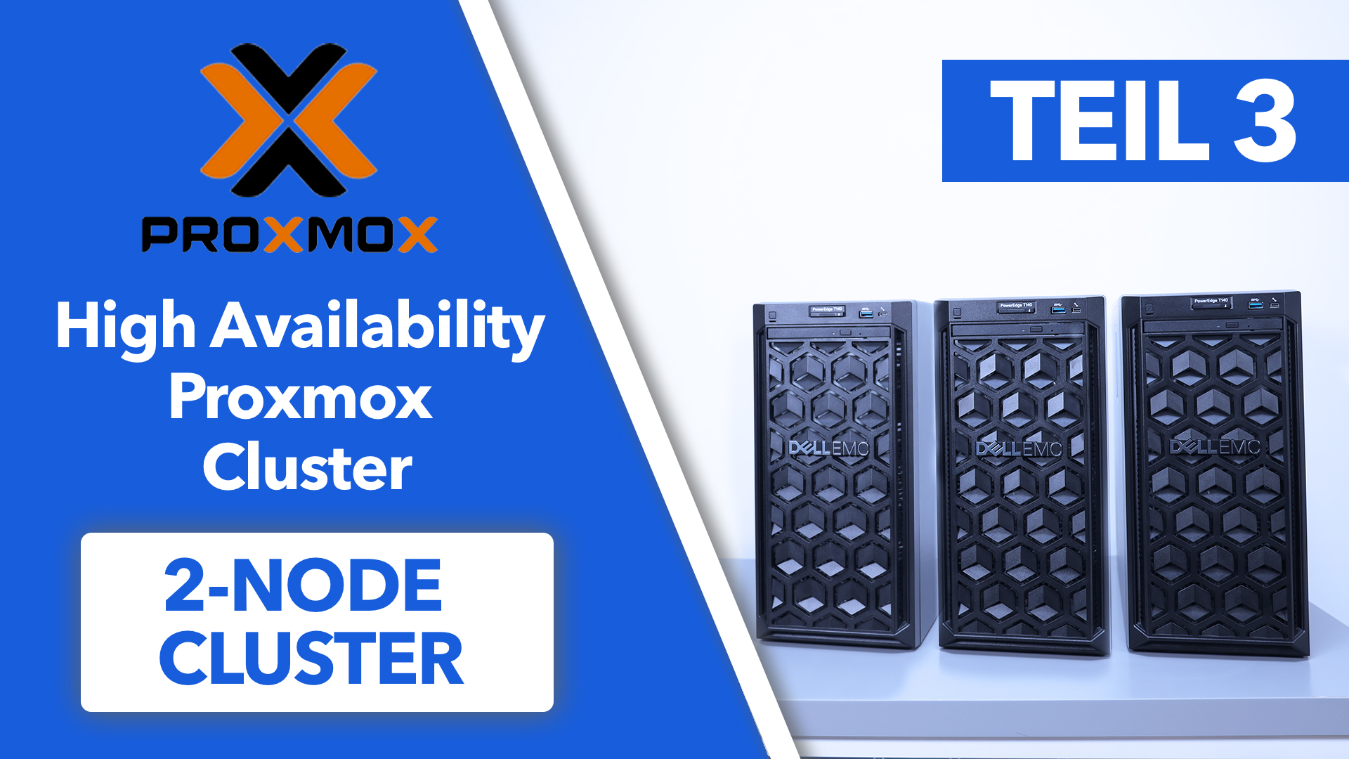 Proxmox Cluster Aus 2 Nodes Erstellen Teil 3 Step By Step Proxmox Ha